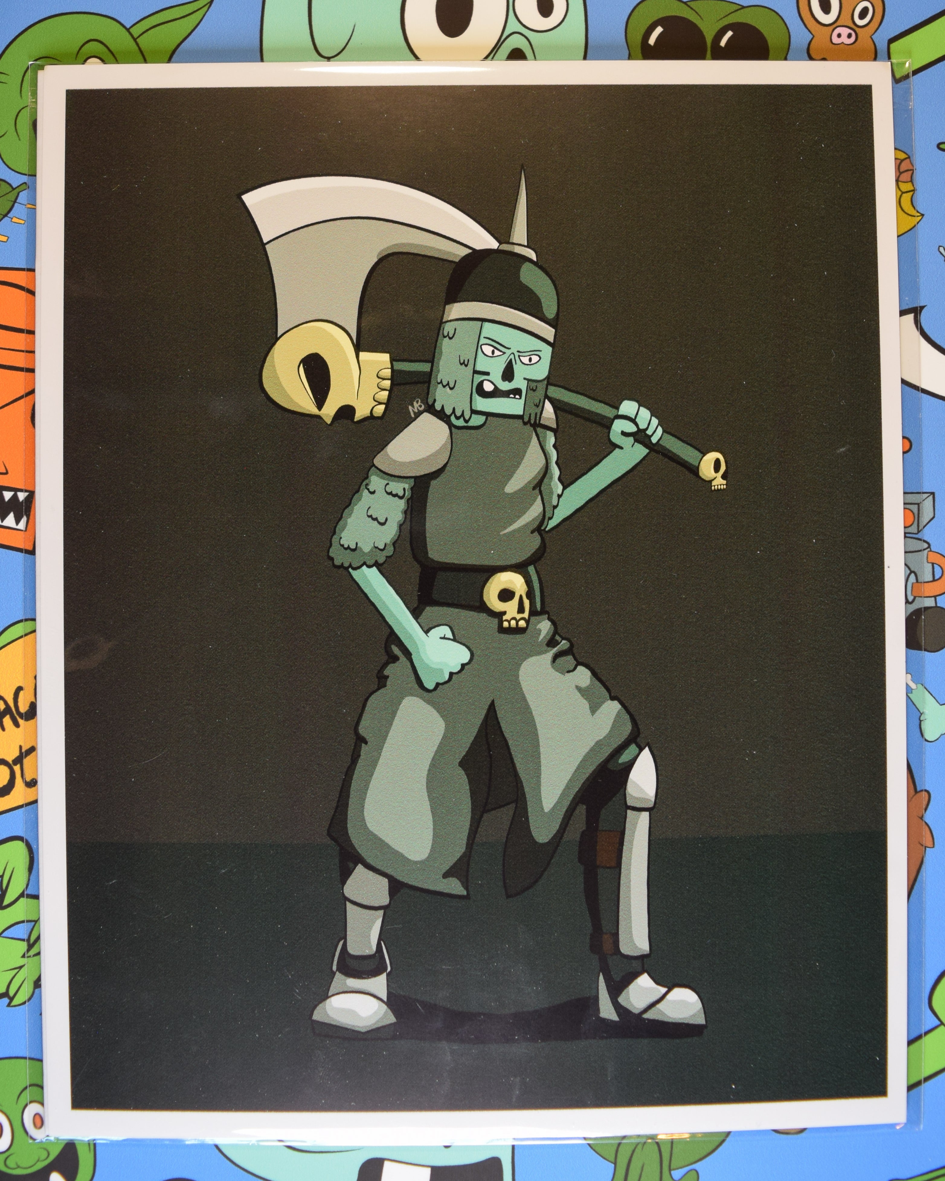 "Groanan the Zombarian" Art Print – Taco Viking Studios