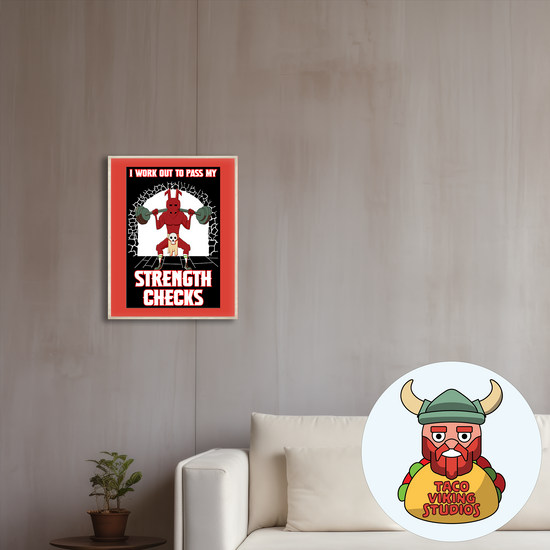 "Strength Checks" Art Print – Taco Viking Studios