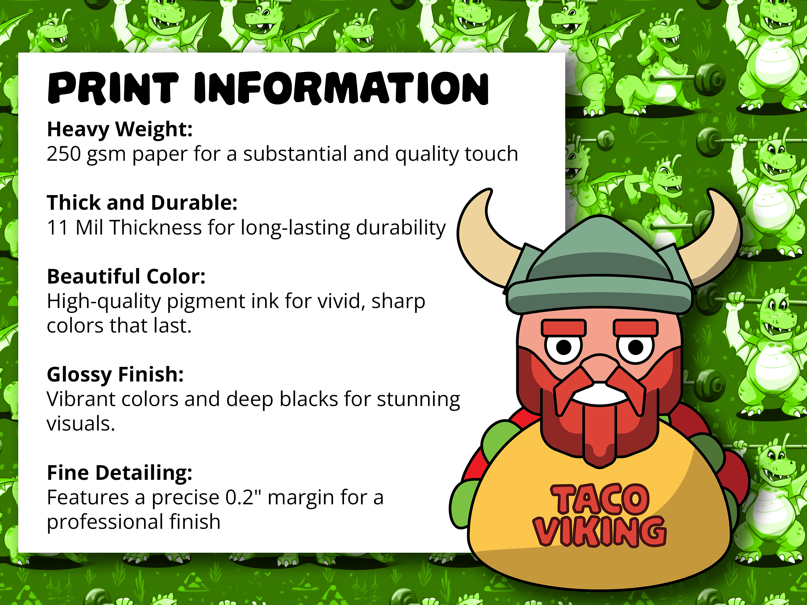 "Strength Checks" Art Print – Taco Viking Studios