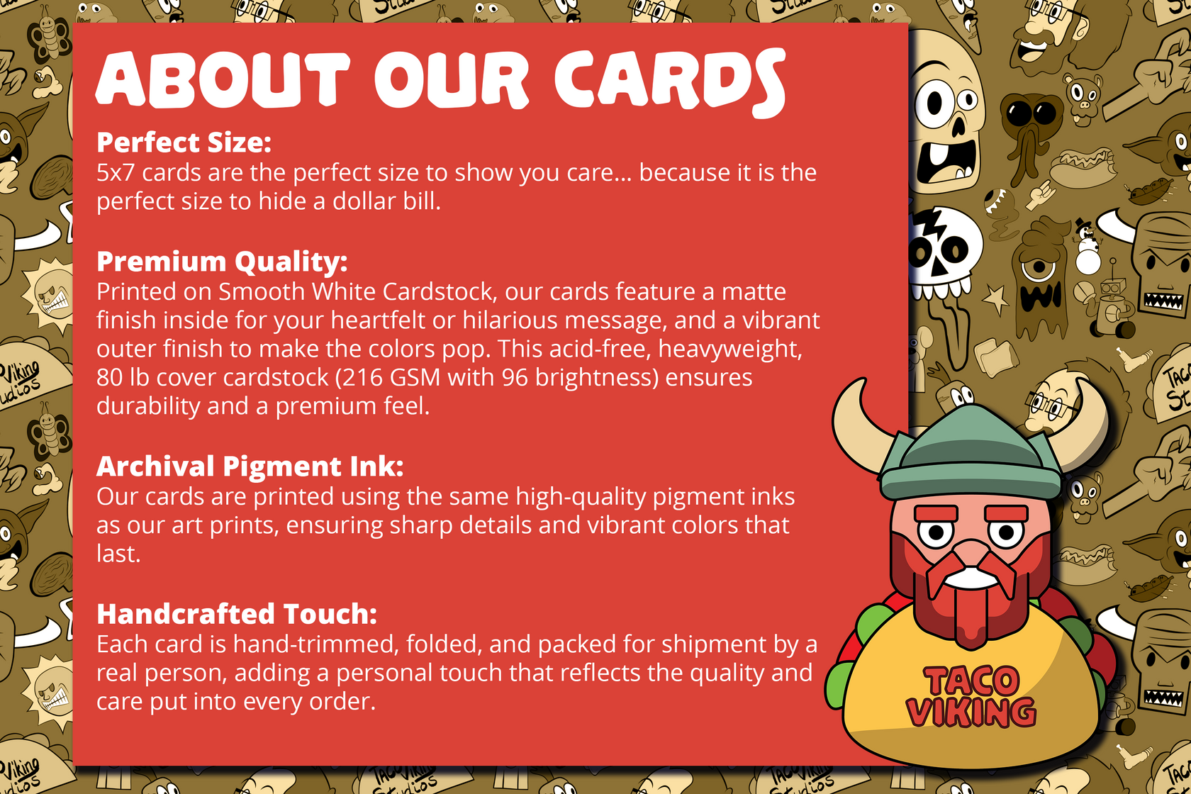 "Official Dungeon Master Holiday Bribe" Christmas Card – Taco Viking Studios