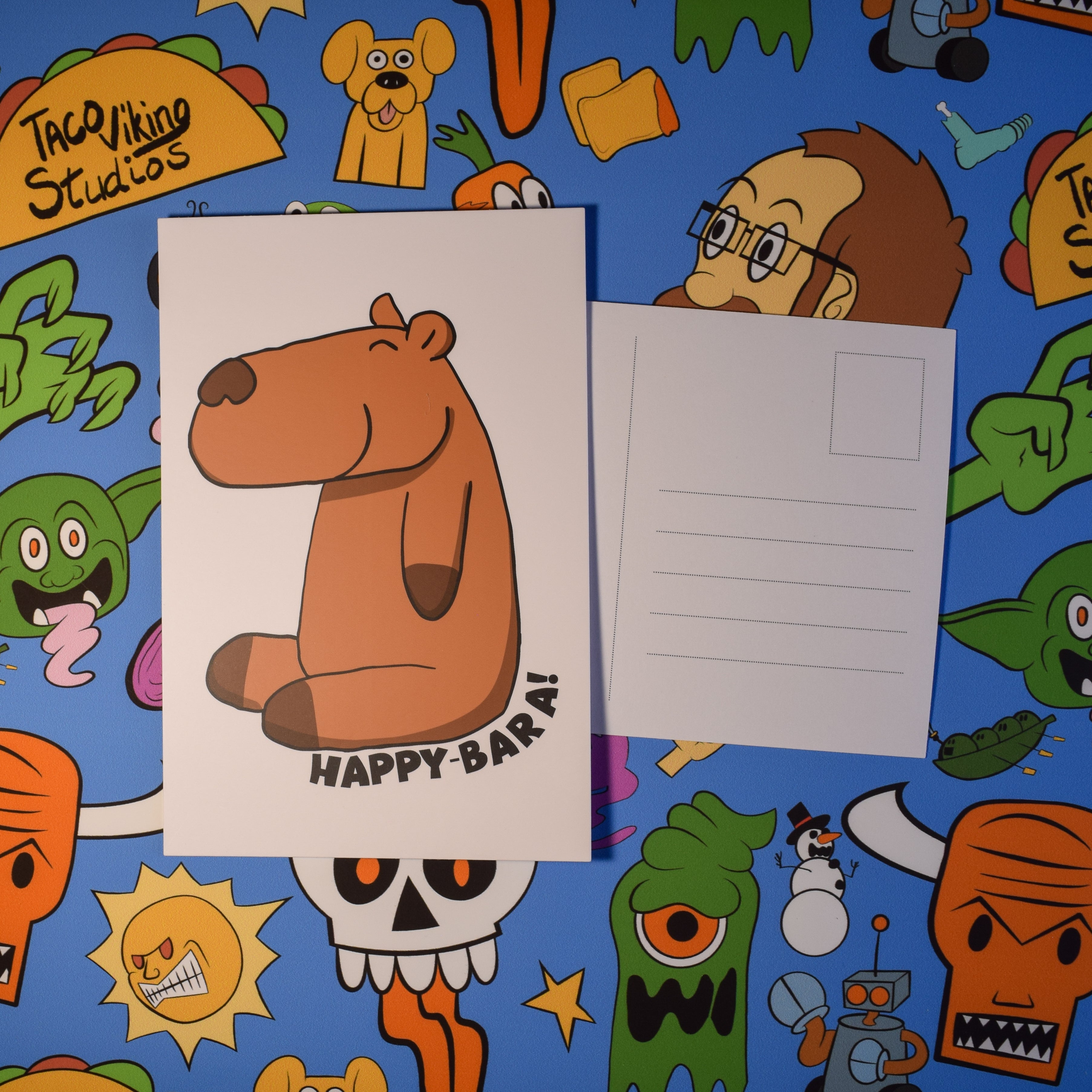 "Happy-Bara" Art Print – Taco Viking Studios